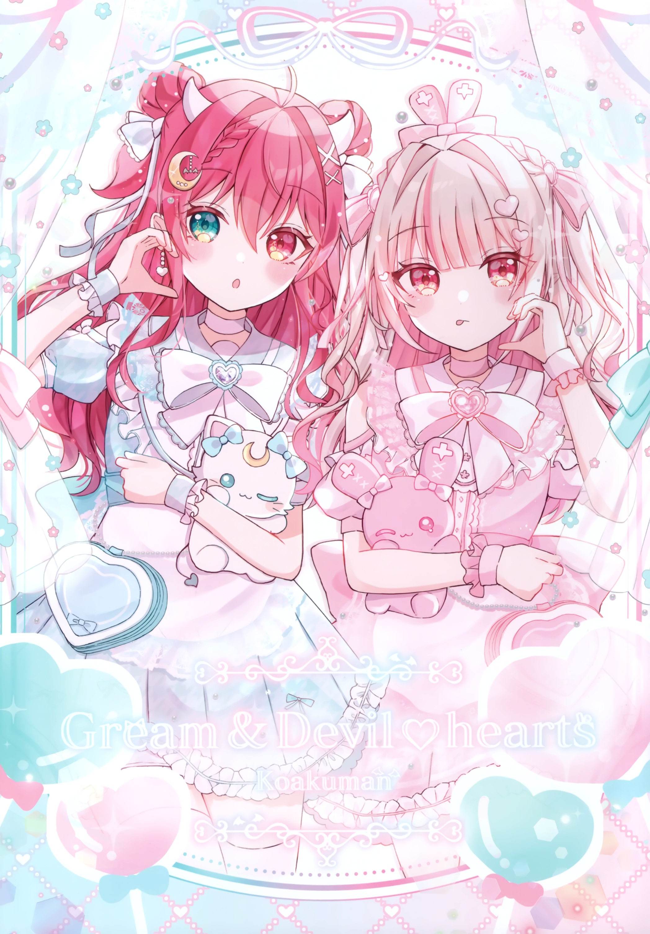 no-da nanoda heke nijisanji nijisanji gamers makaino ririmu yuzuki roa animal ears bunny ears ...